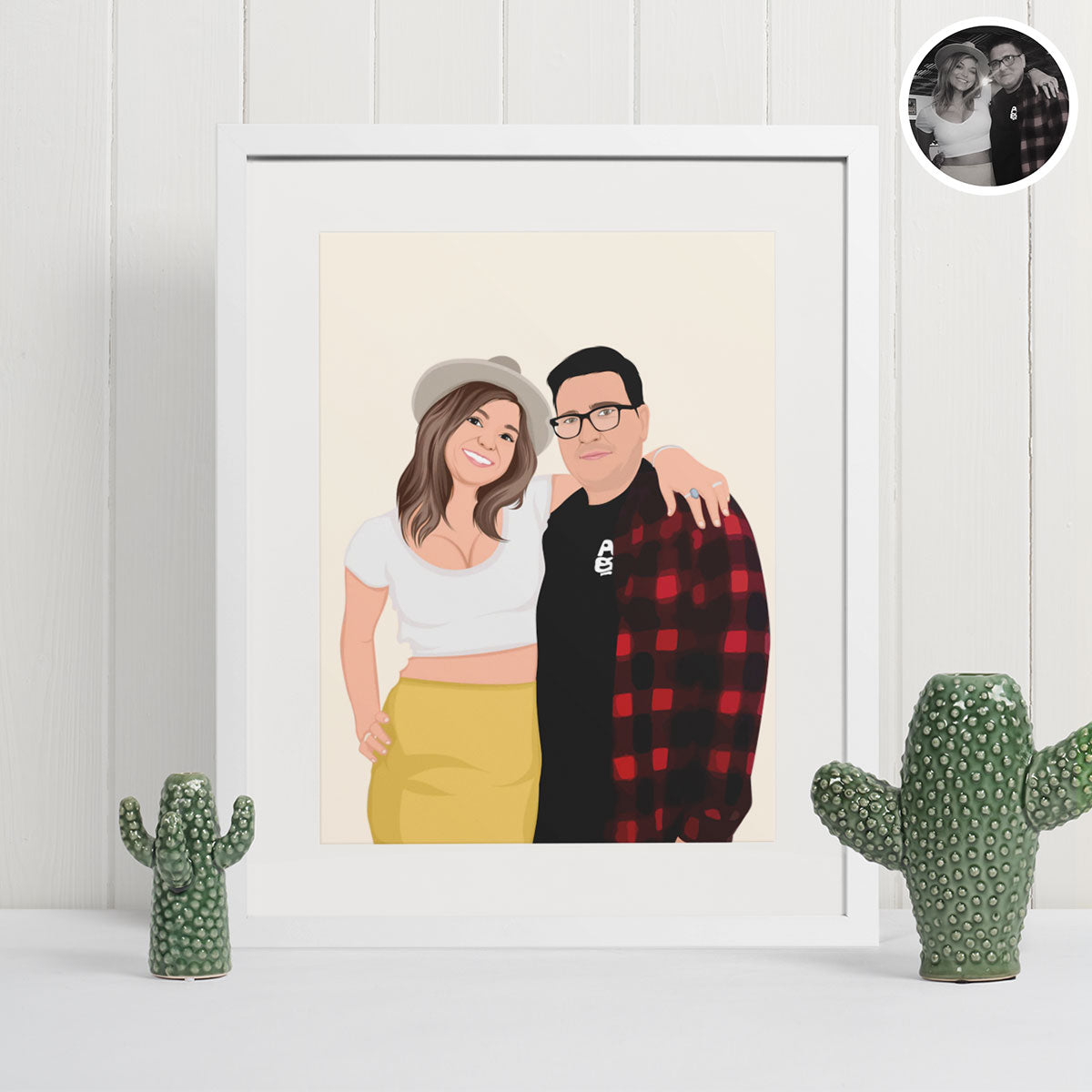 Custom Couples Portraits – Personalized Drawing Gifts