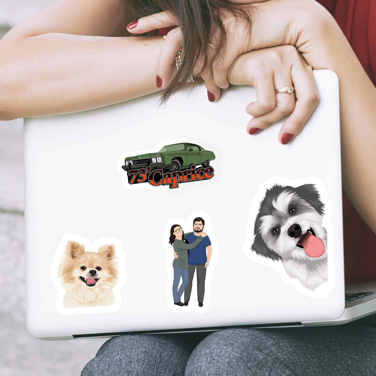 Personalized Laptop Stickers – Personalized Drawing Gifts