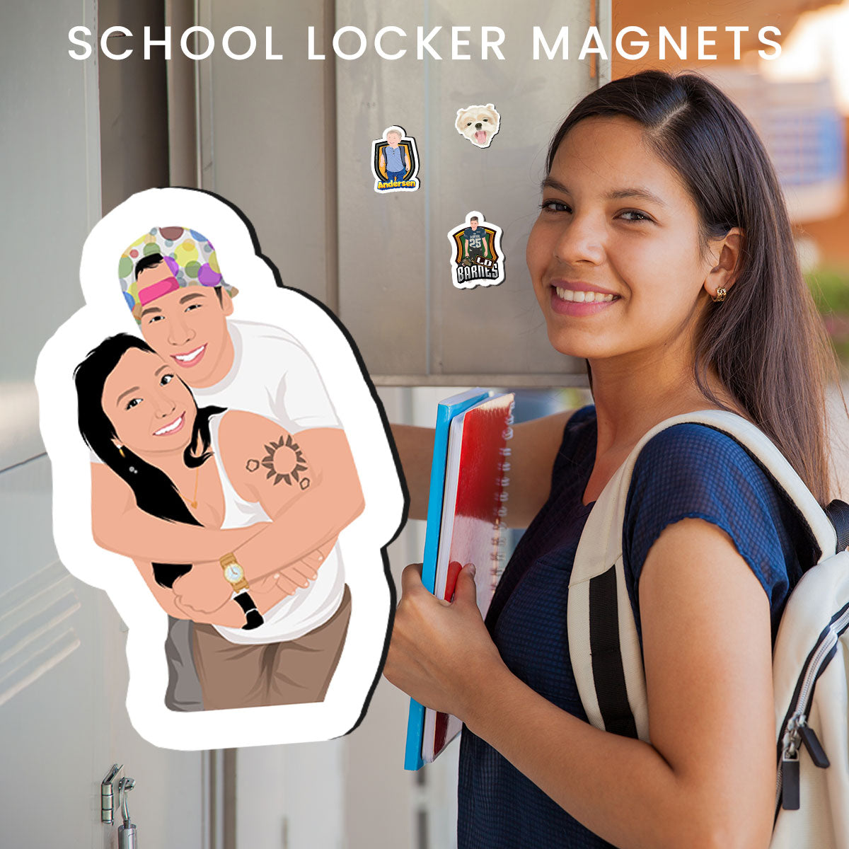 Custom School Locker Magnets – Personalized Drawing Gifts